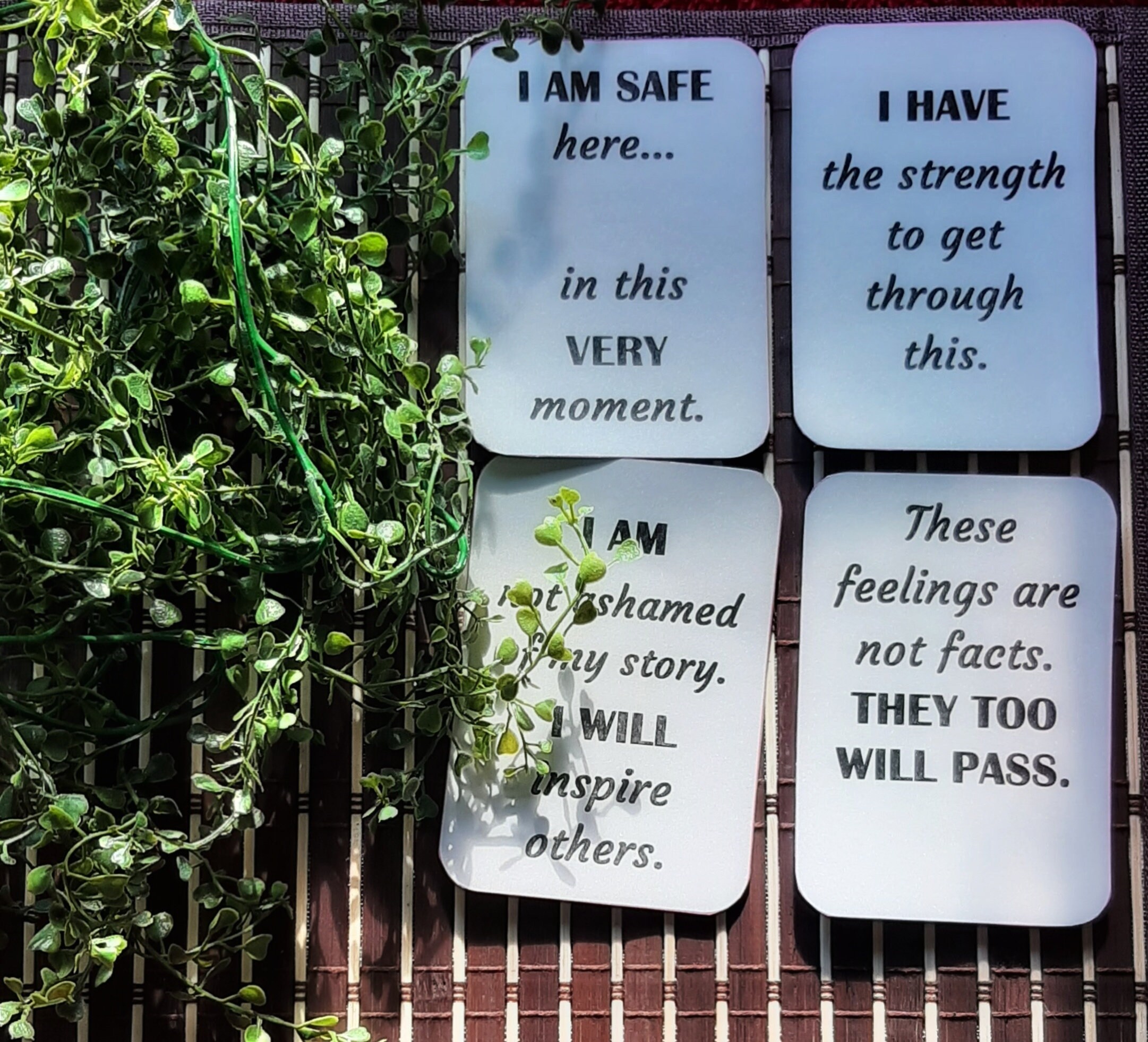 Mental Health Affirmation Cards | Digital Download | Mindfulness | Self ...