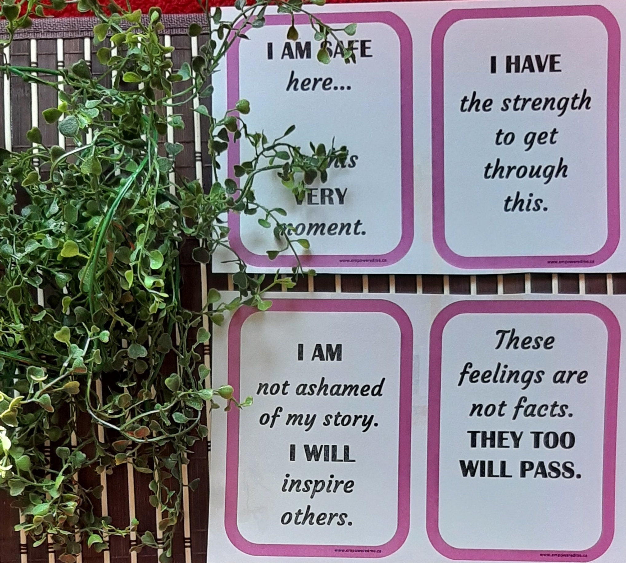 Mental Health Affirmation Cards | Digital Download | Mindfulness | Self ...