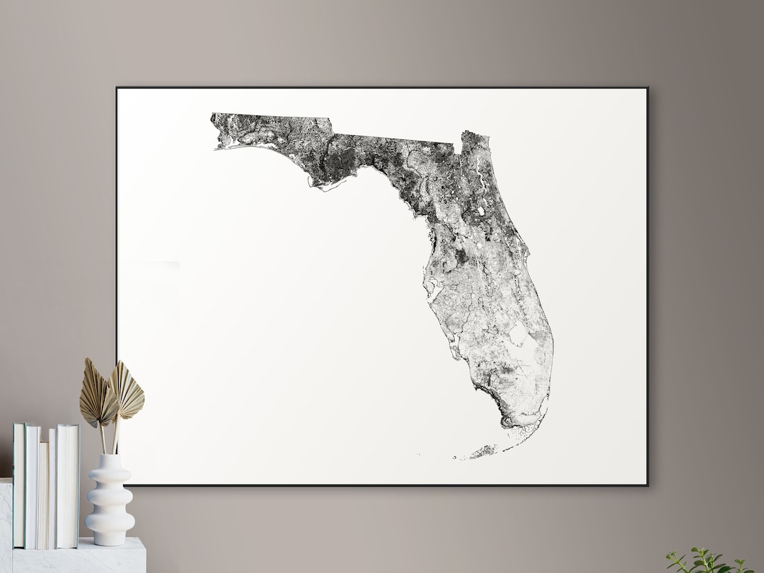 Forests of Florida Map - Big Poster, Printable Digital Download ...