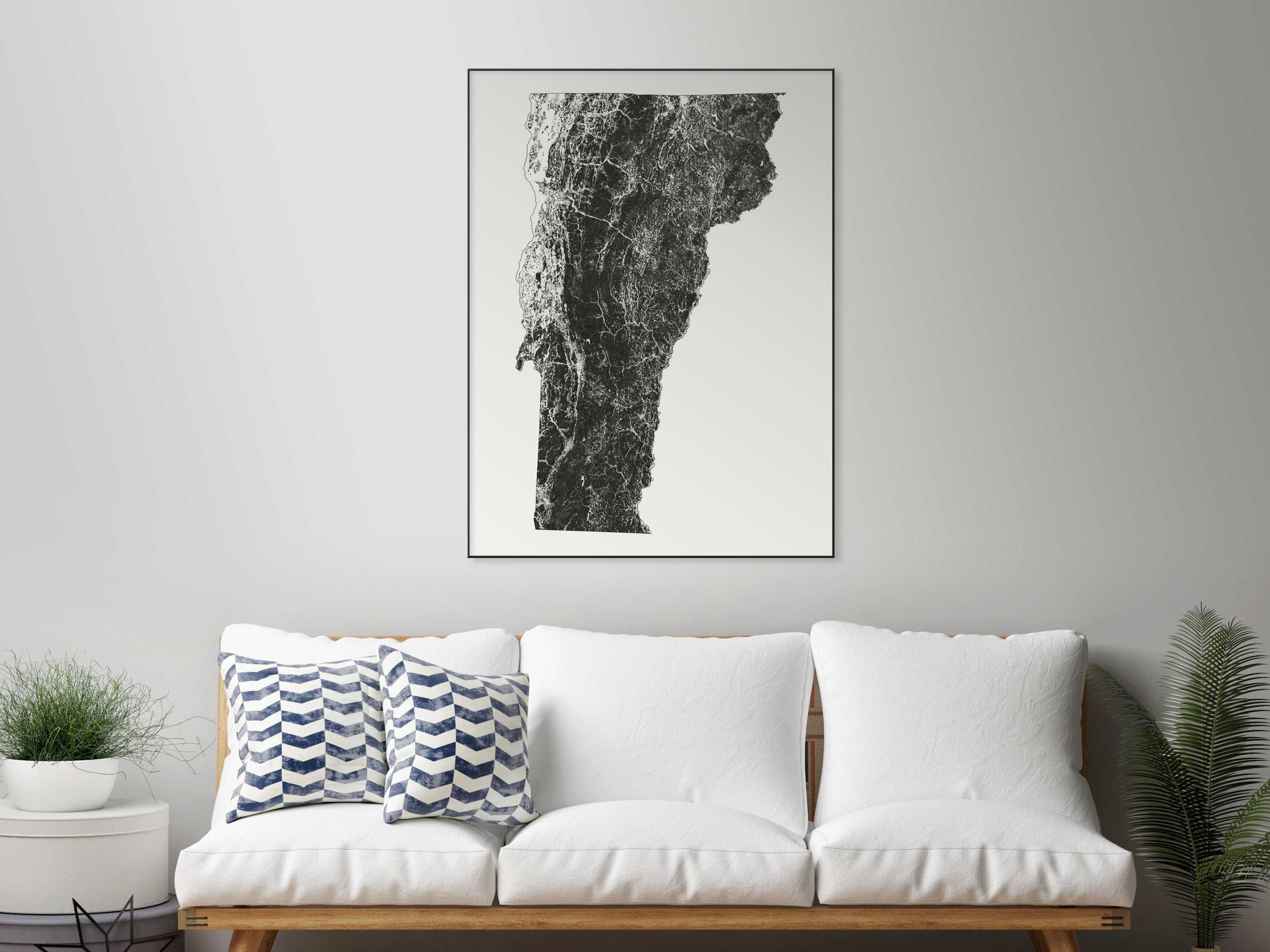 Forests of Vermont Map - Big Poster, Printable Digital Download ...