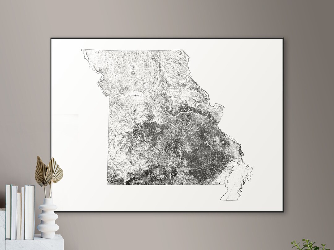 Forests of Missouri Map - Big Poster, Printable Digital Download ...