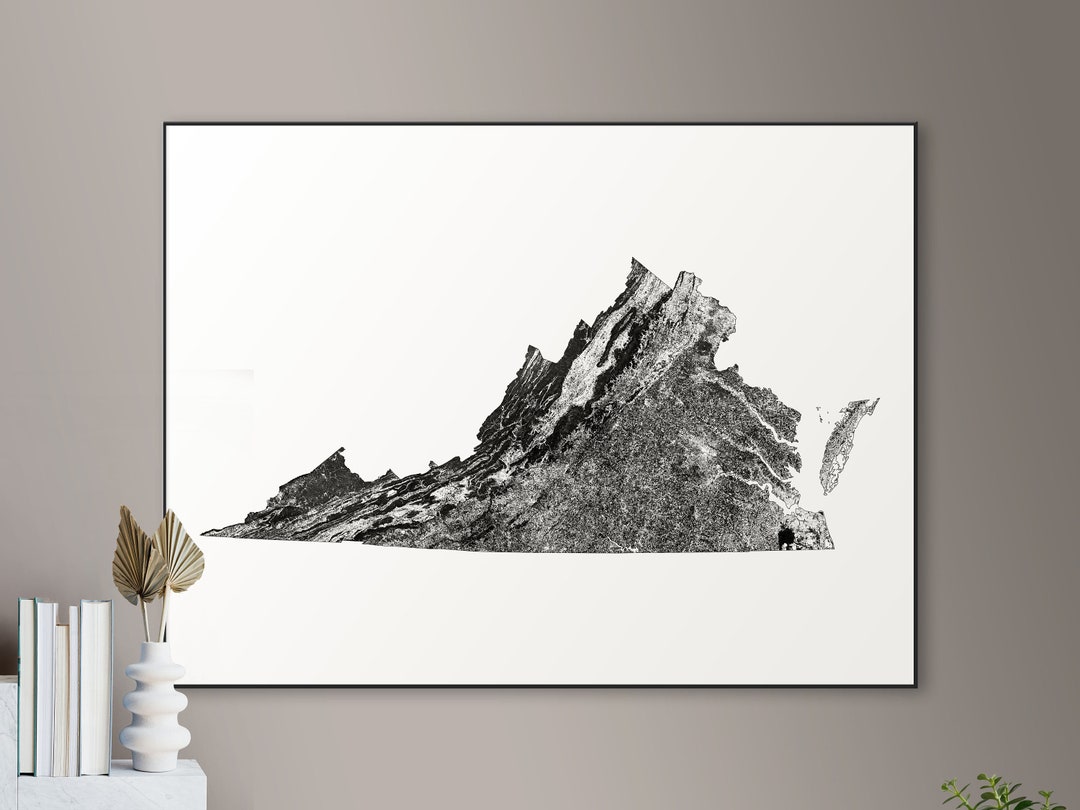 Forests of Virginia Map - Big Poster, Printable Digital Download ...