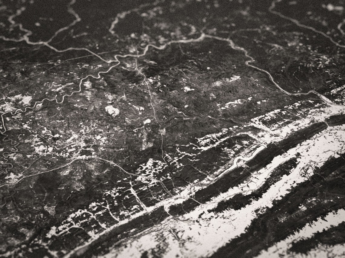 Forests of Oklahoma Map - Big Poster, Printable Digital Download ...