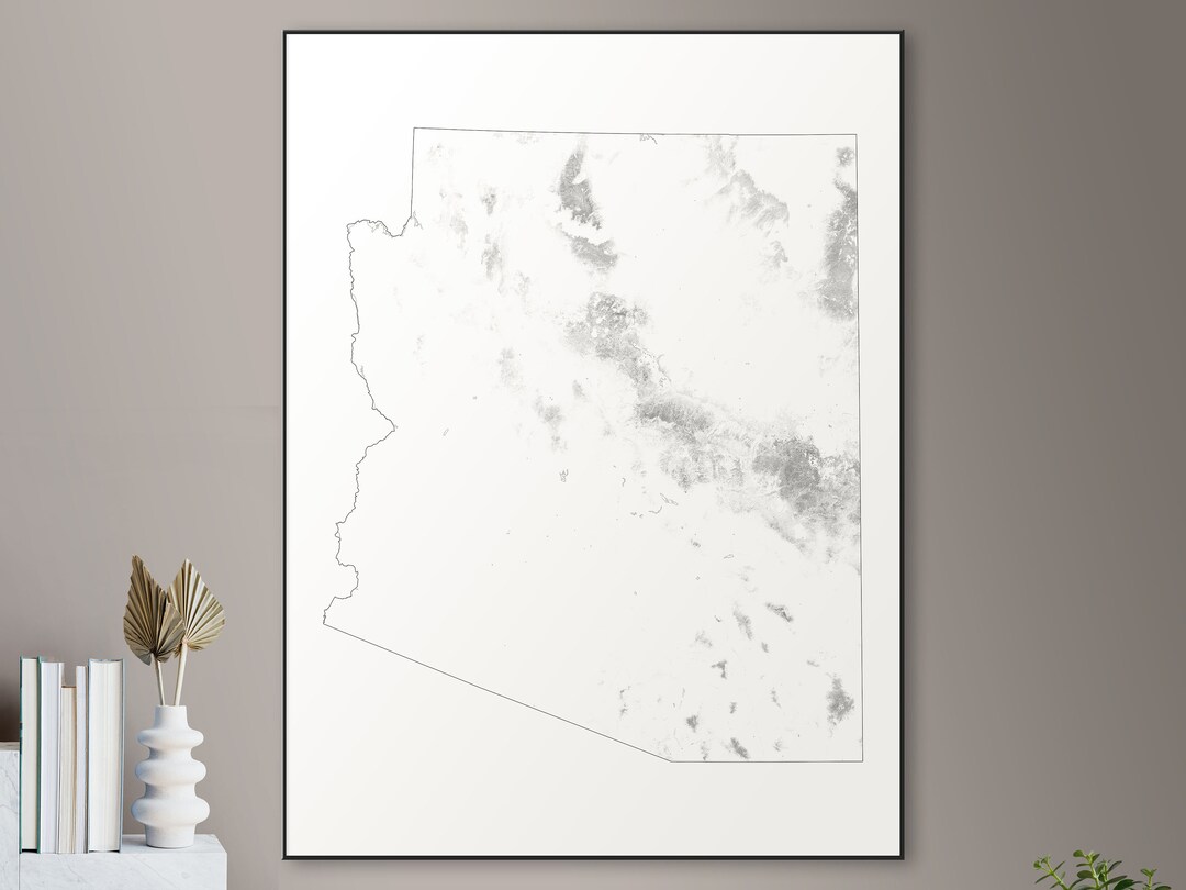 Forests of Arizona Map - Big Poster, Printable Digital Download ...