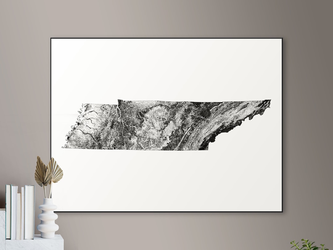 Forests of Tennessee Map - Big Poster, Printable Digital Download ...