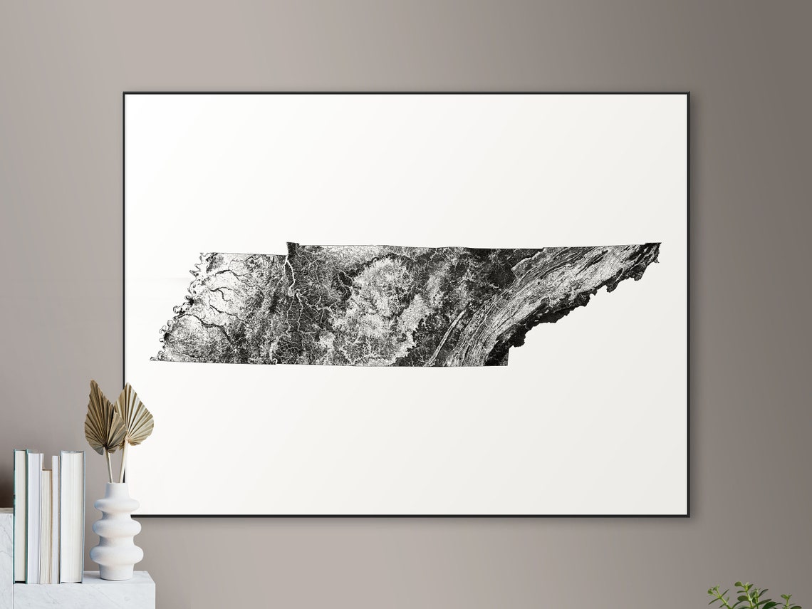 Forests of Tennessee Map Big Poster, Printable Digital Download ...