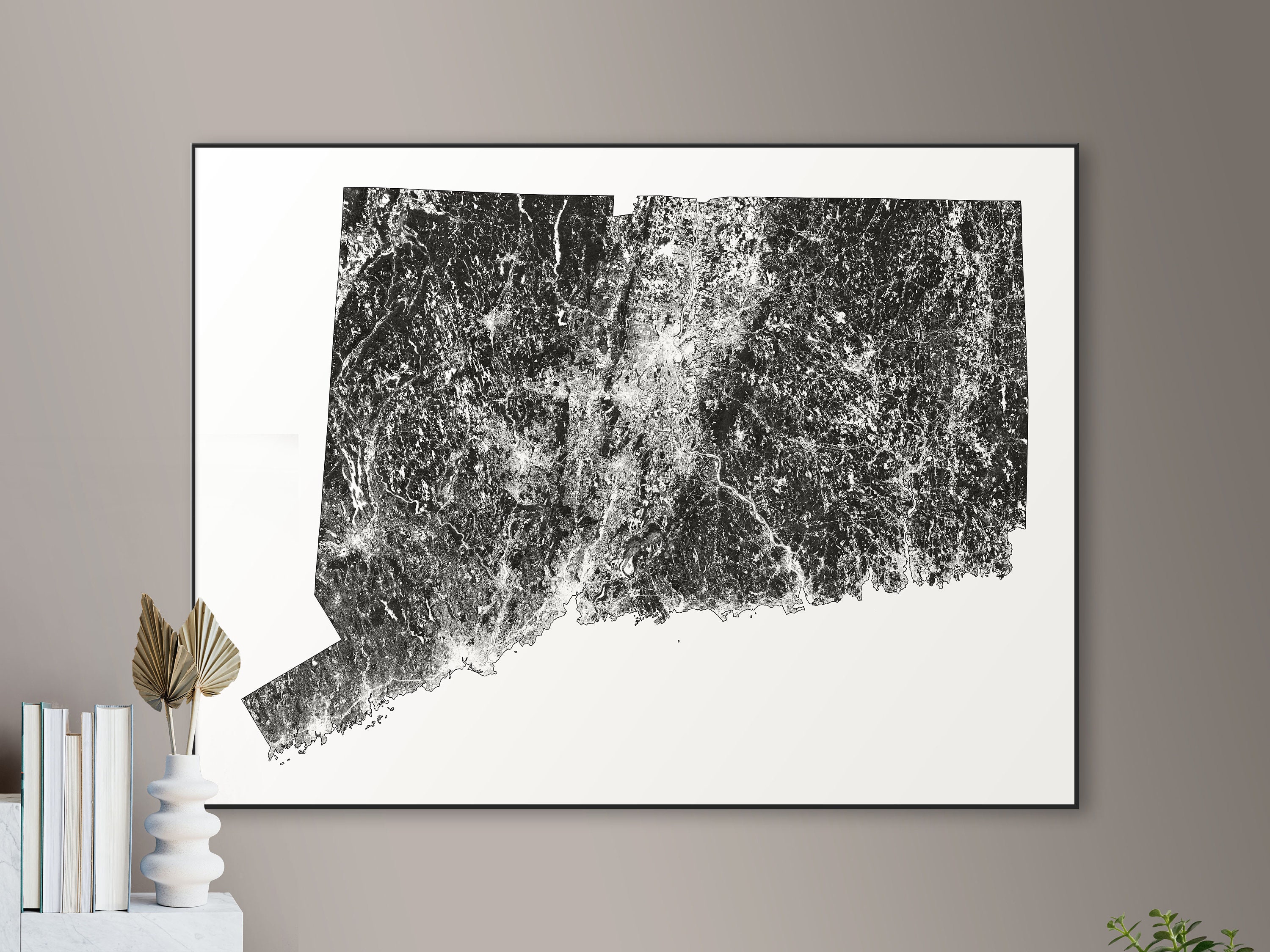 Forests of Connecticut Map - Big Poster, Printable Digital Download ...