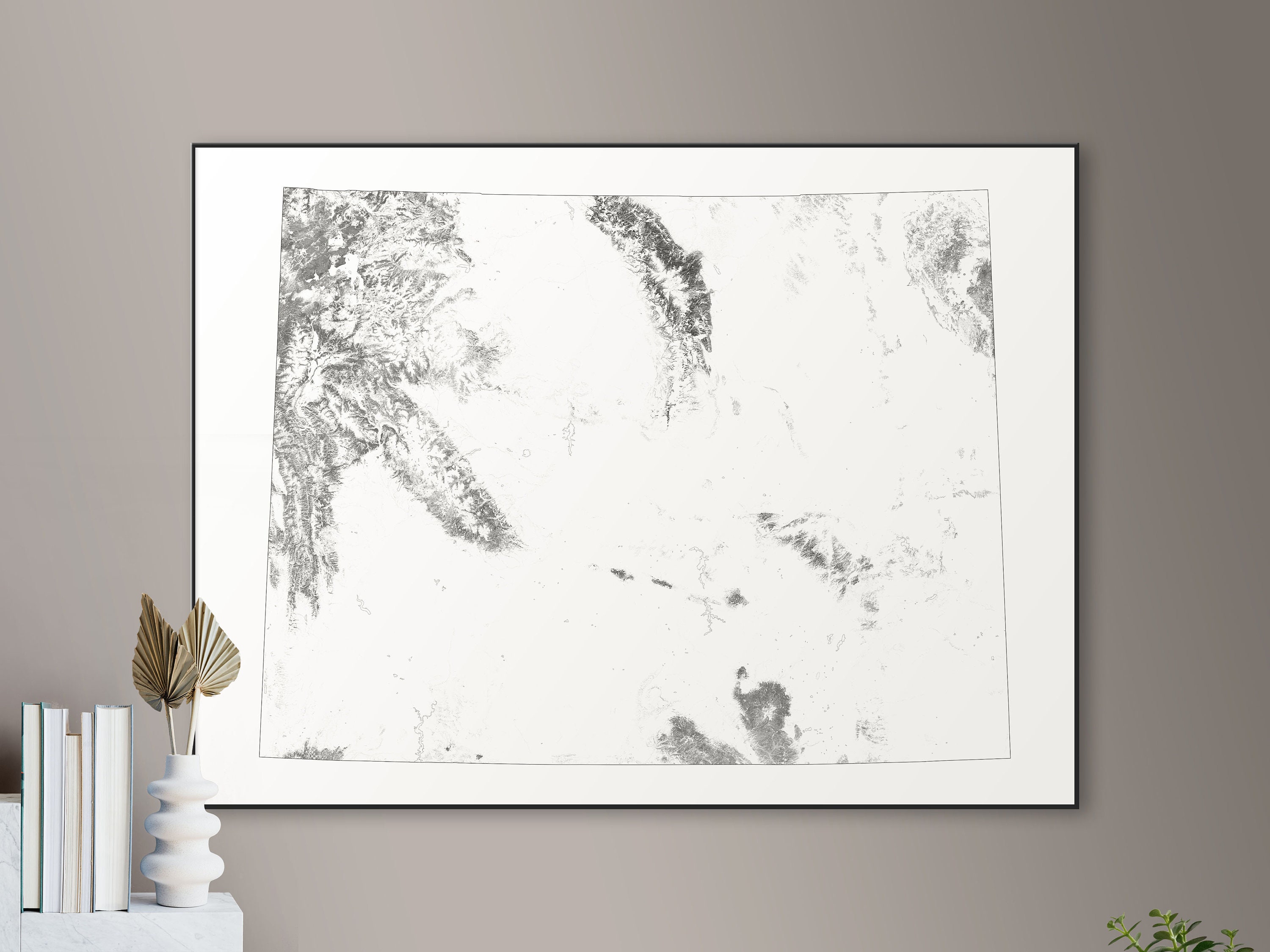 Forests of Wyoming Map - Big Poster, Printable Digital Download ...