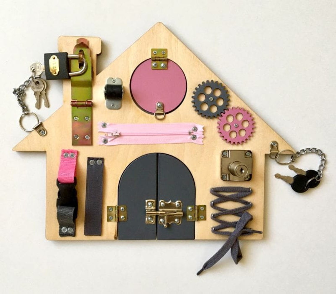 Activity Board Manipulation Board Montessori Board Busy - Etsy