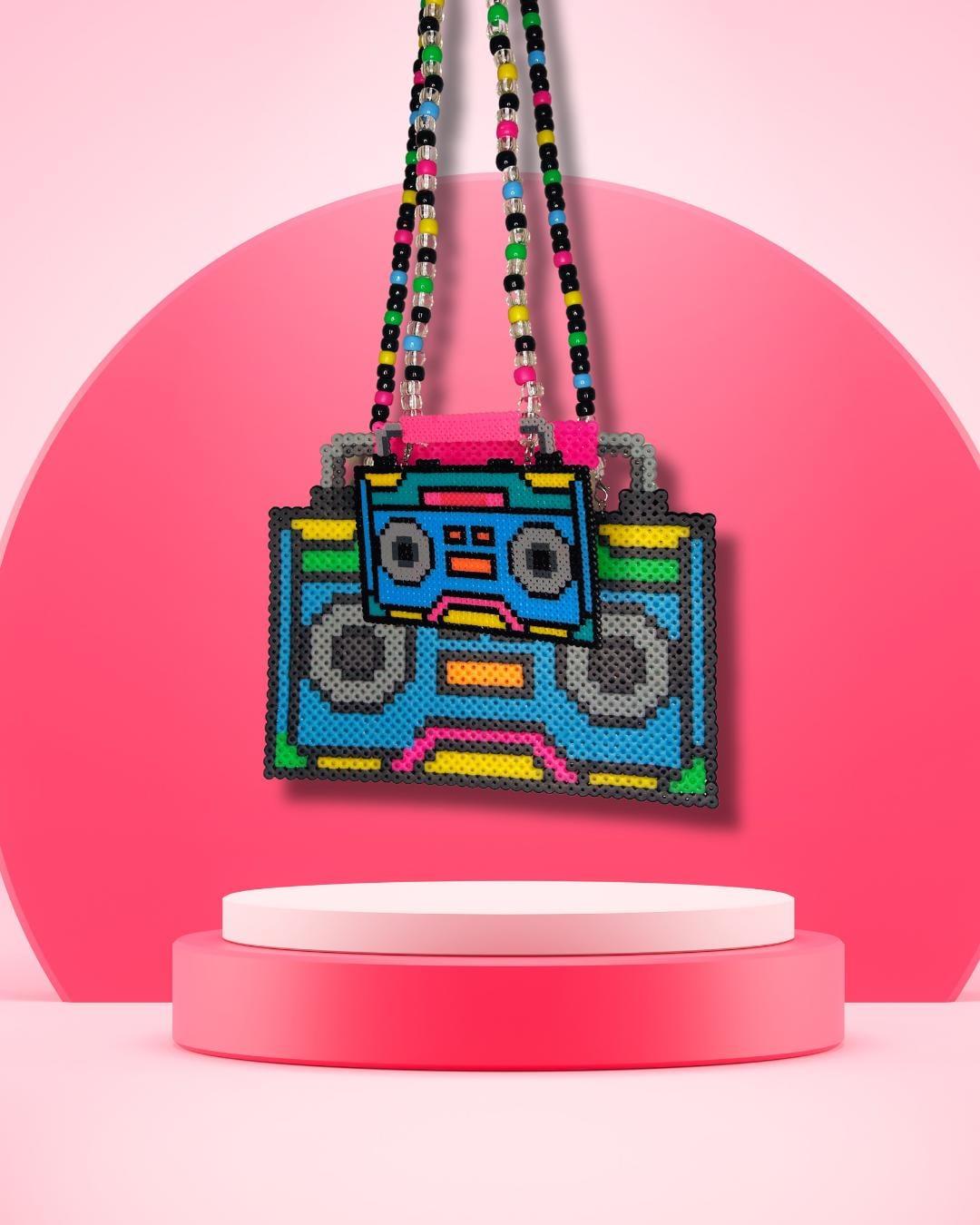 Retro Radio Custom Rave Perler Necklace – Normal & Miniature Sizes - Etsy