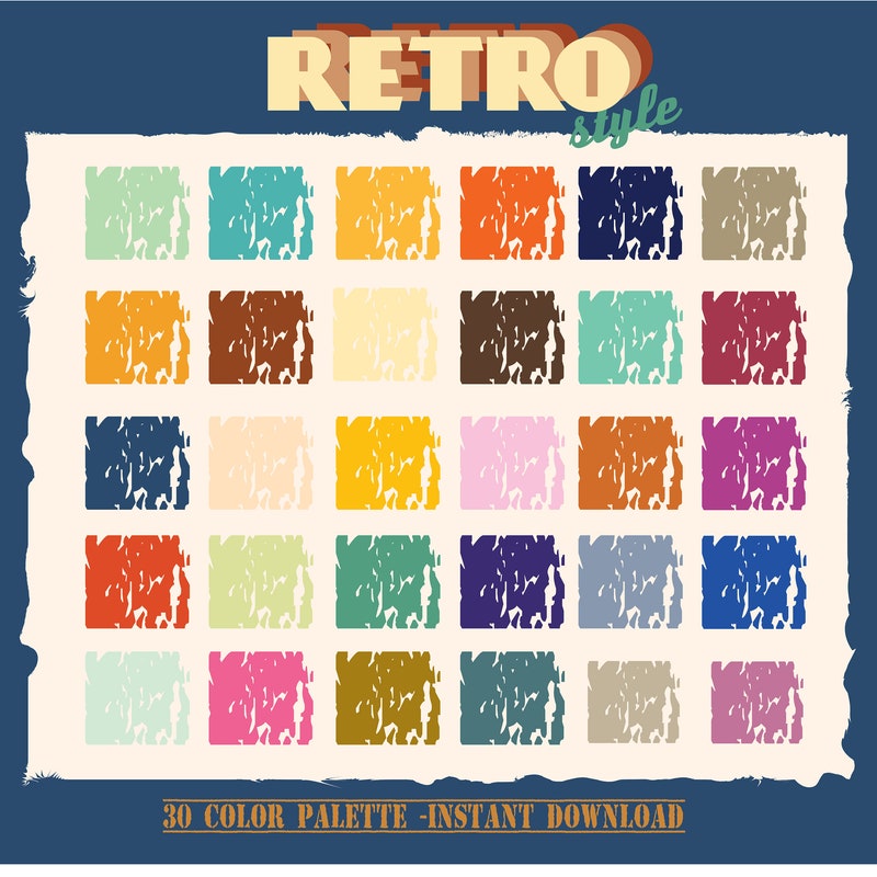 70s Color Palette - Etsy