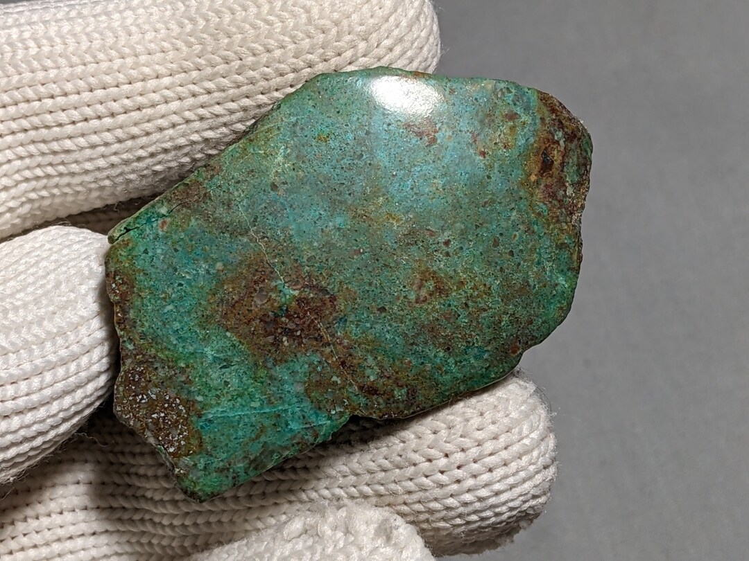 Polished Chrysocolla Specimen With Cuprite From Namibia - 56 Grams - Etsy
