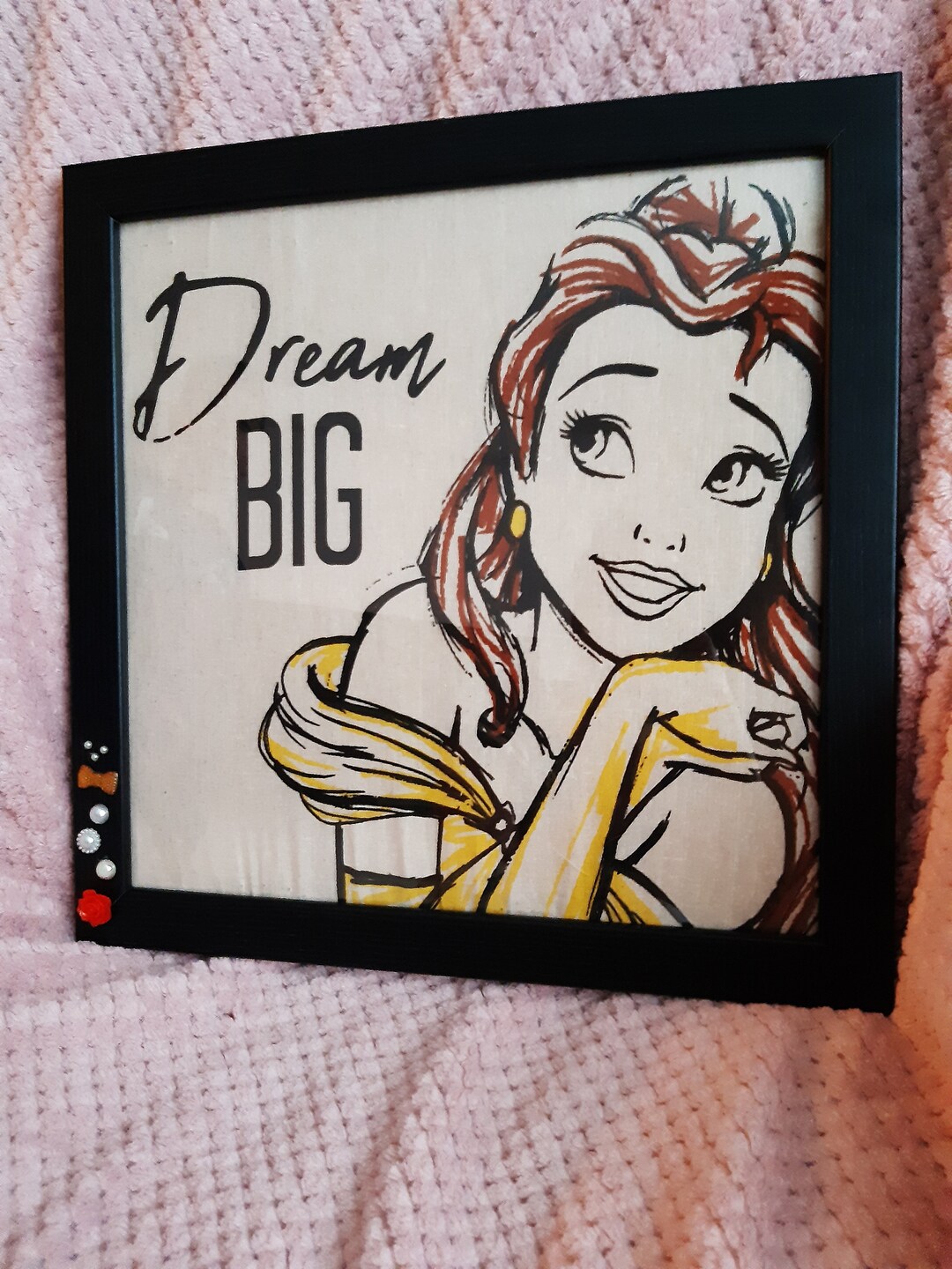 Belle Beauty and the Beast Canvas Frame. - Etsy