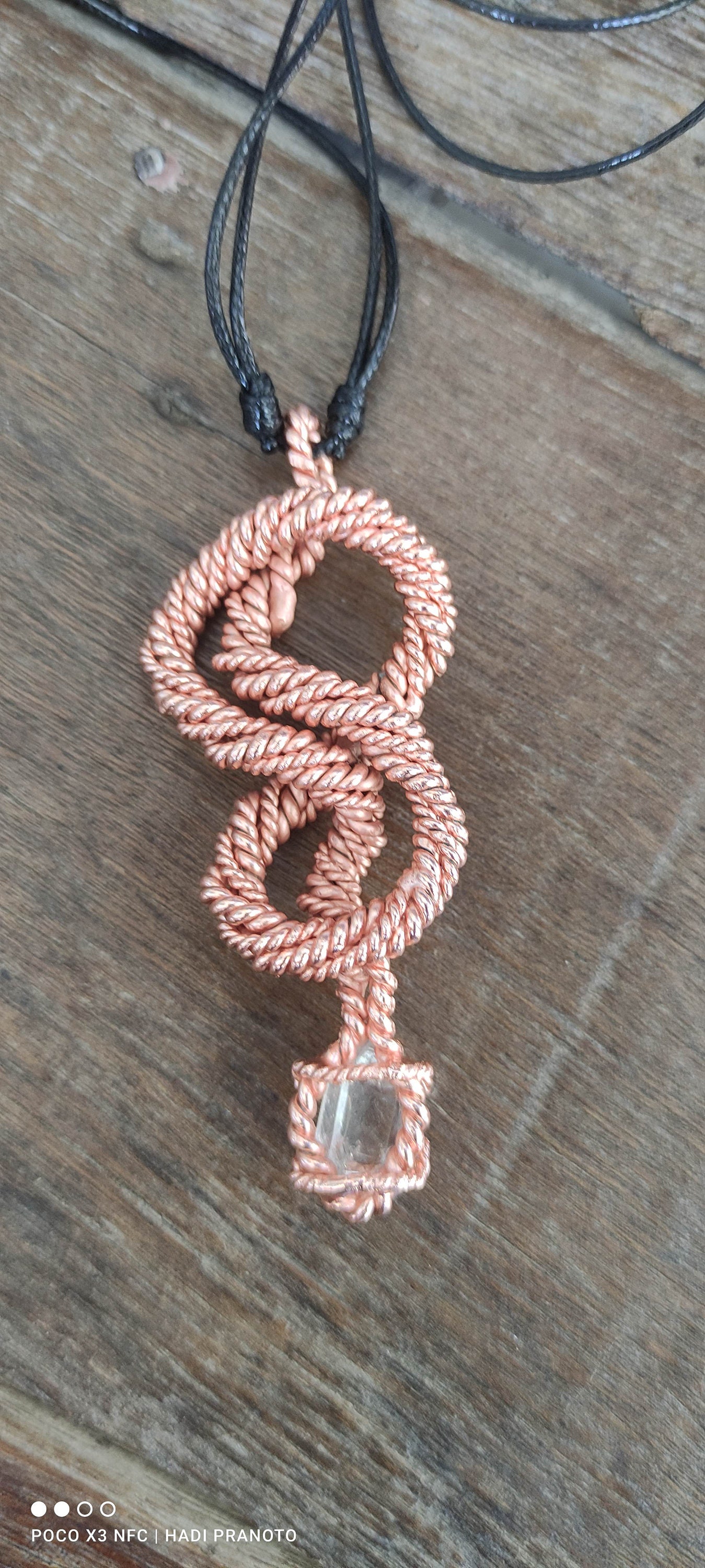 Snake Infinity Pendant With Herkimer - Etsy
