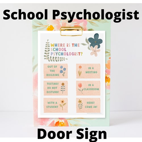 Where is the Psychologist Print School Psychologist Office - Etsy