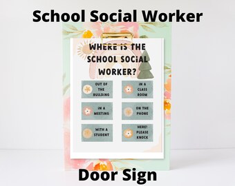 School Counselor Office Door Sign V2 Where is the Counselor Gift Office ...