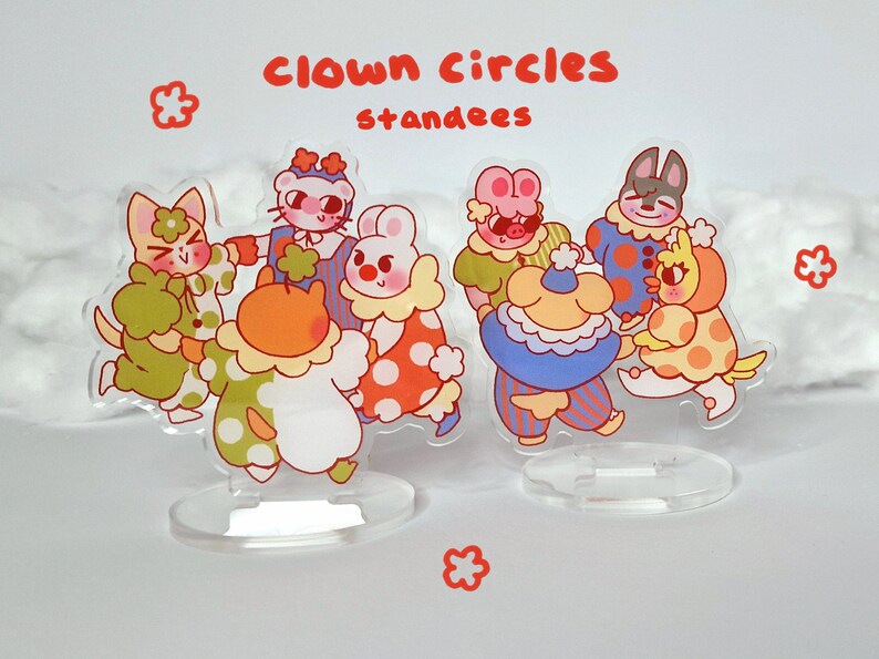 Clown Circle Acrylic Standees - Etsy