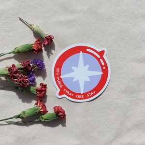 Wonky SKZ Compass Big Sticker | STRAY KIDS - Etsy