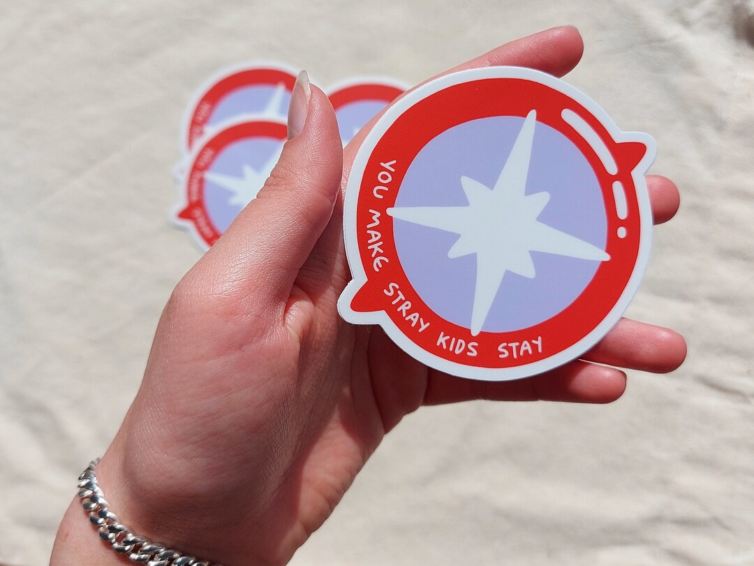 Wonky SKZ Compass Big Sticker - Etsy
