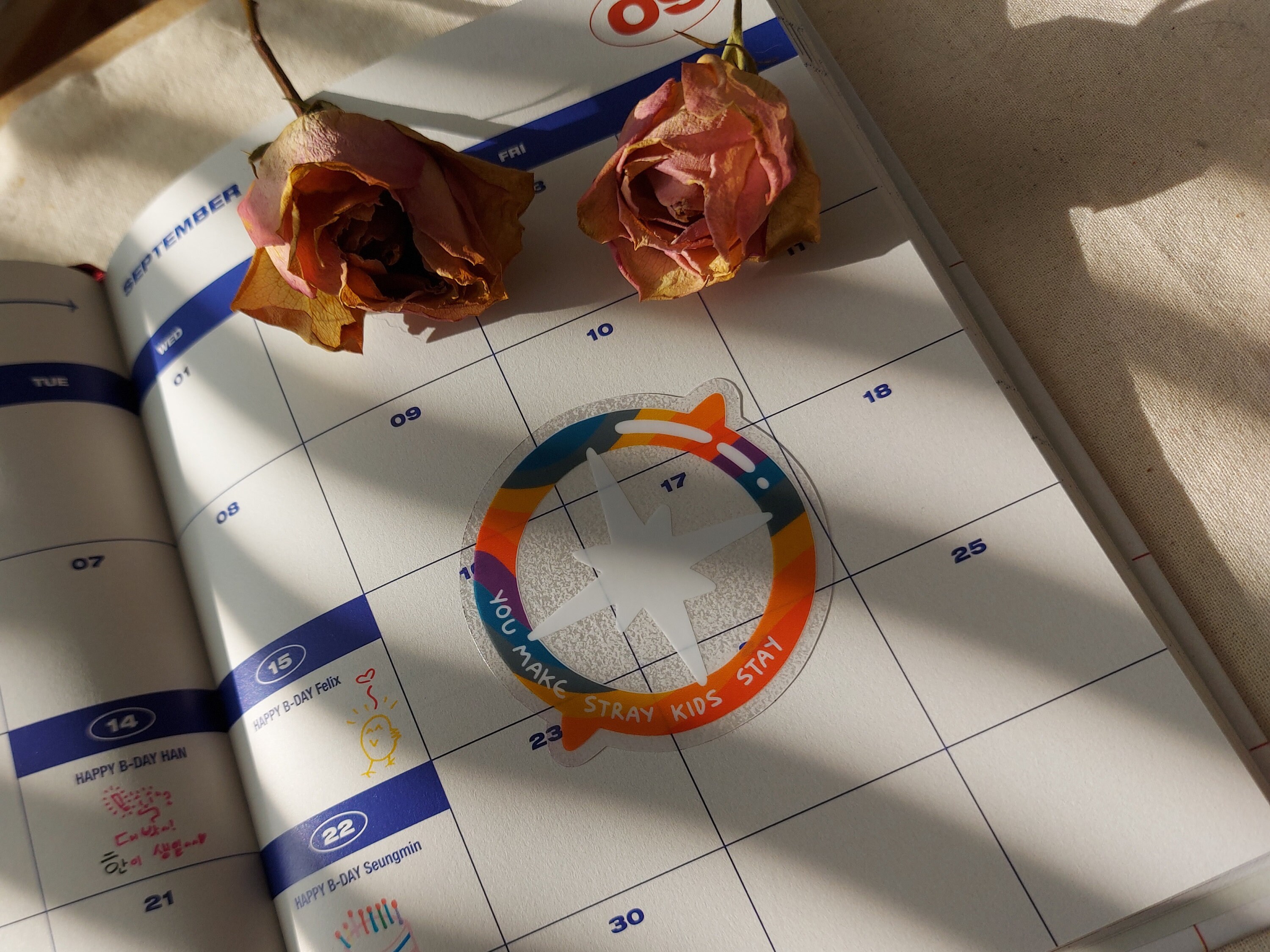 Wonky Rainbow SKZ Compass Clear Sticker STRAY KIDS - Etsy