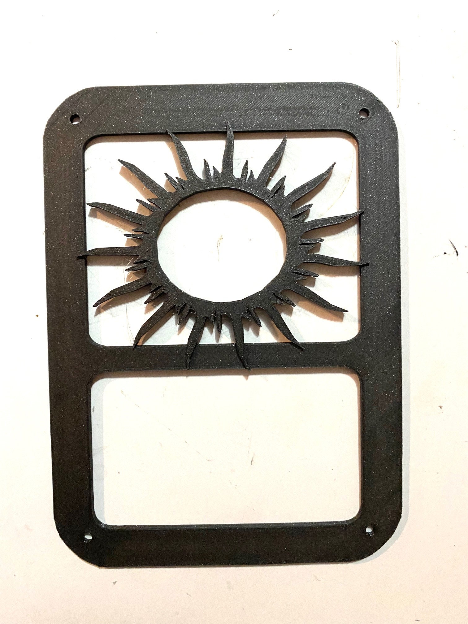 Sun Rays in 3D - Black for Jeep Wrangler JK/JKU Rear Tail Light Covers ...