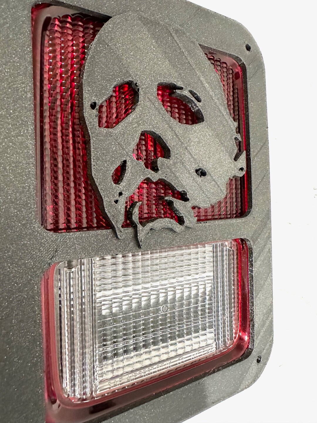 Halloween Mask Guy in 3D - Black for Jeep Wrangler JK/JKU Rear Tail ...
