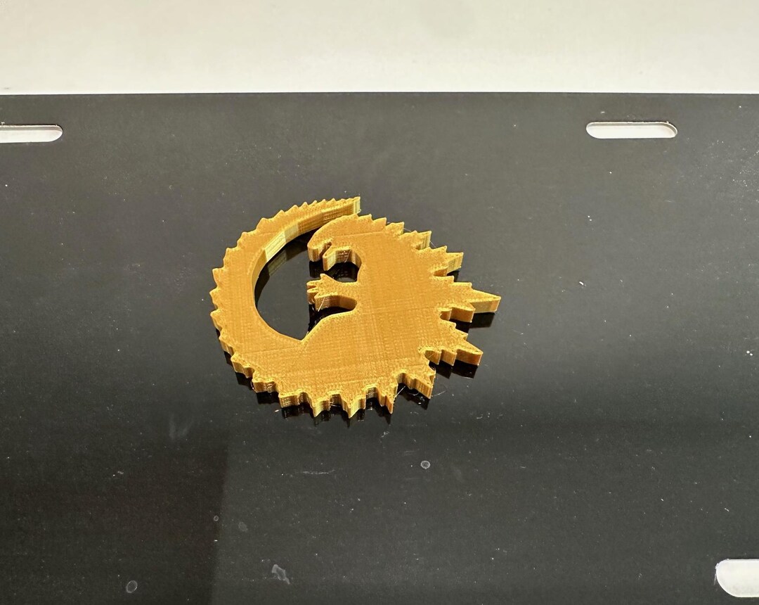 Super Hero Lizard Round Version in 3D Black With Gold Unique ...