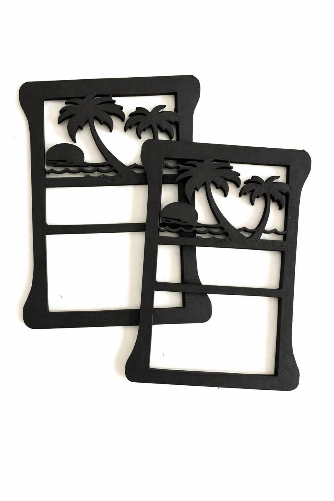 Beach Scene With Waves W Palm Trees in 3D for Jeep Wrangler Led Version ...