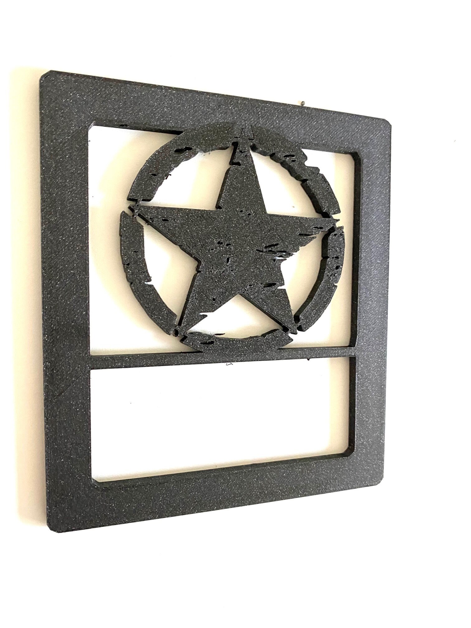 Rugged Star in 3D - Black for Jeep Wrangler JK/JKU/JL Rear Tail Light ...