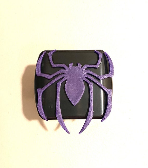 Spider in 3D 2 Inch Trail Hitch Cover black With Purple - Etsy