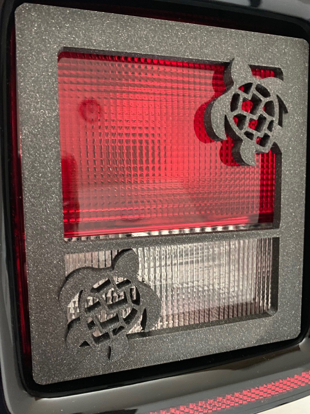 Honu Turtle Shell Group Version in 3d Black for Jeep Wrangler JK/JKU/JL ...