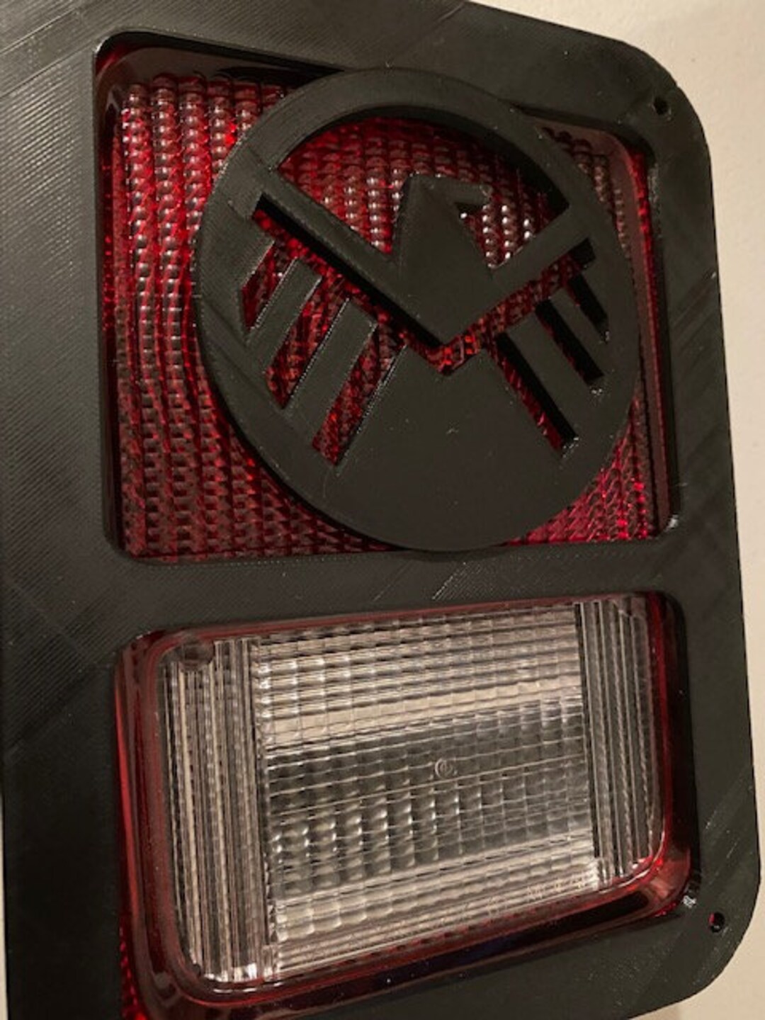 Shield Secret Services in 3D - Black for Jeep Wrangler JK/JKU Rear Tail ...