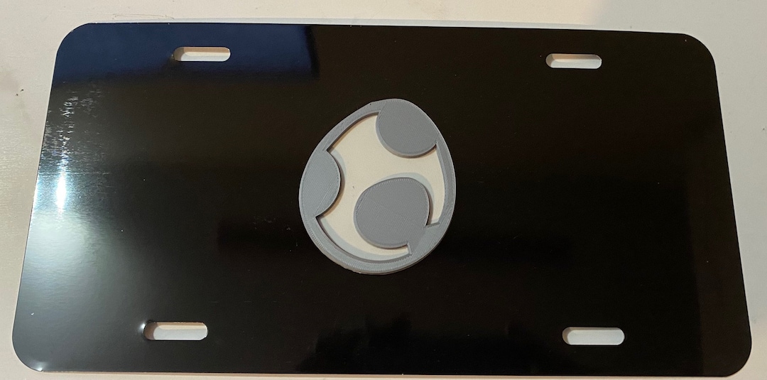 Yoshi Egg in 3D Version - Unique - Automotive License Plate INSERT ...