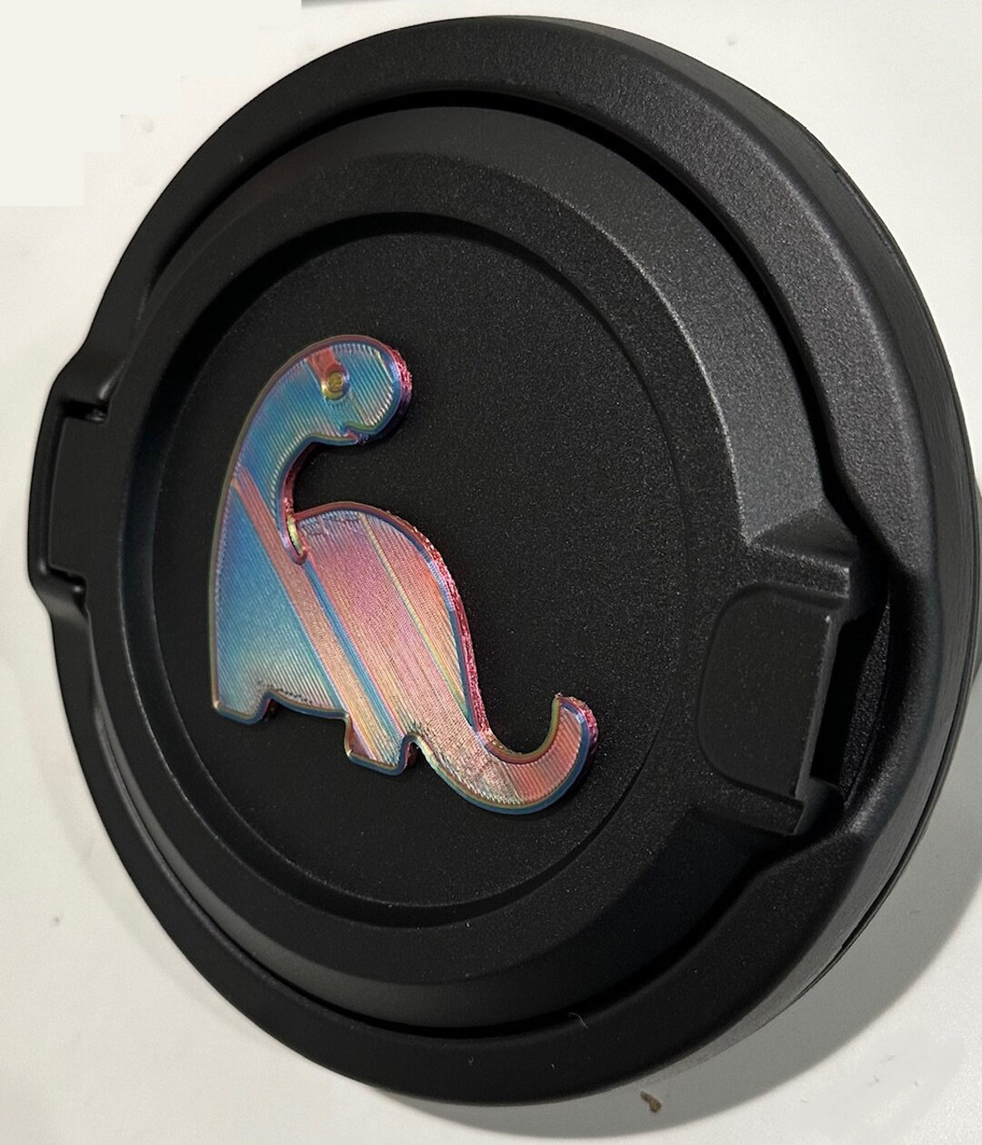 Cute Long Neck Dinosaur in 3d - Black With Zinc Color for Jeep Wrangler ...