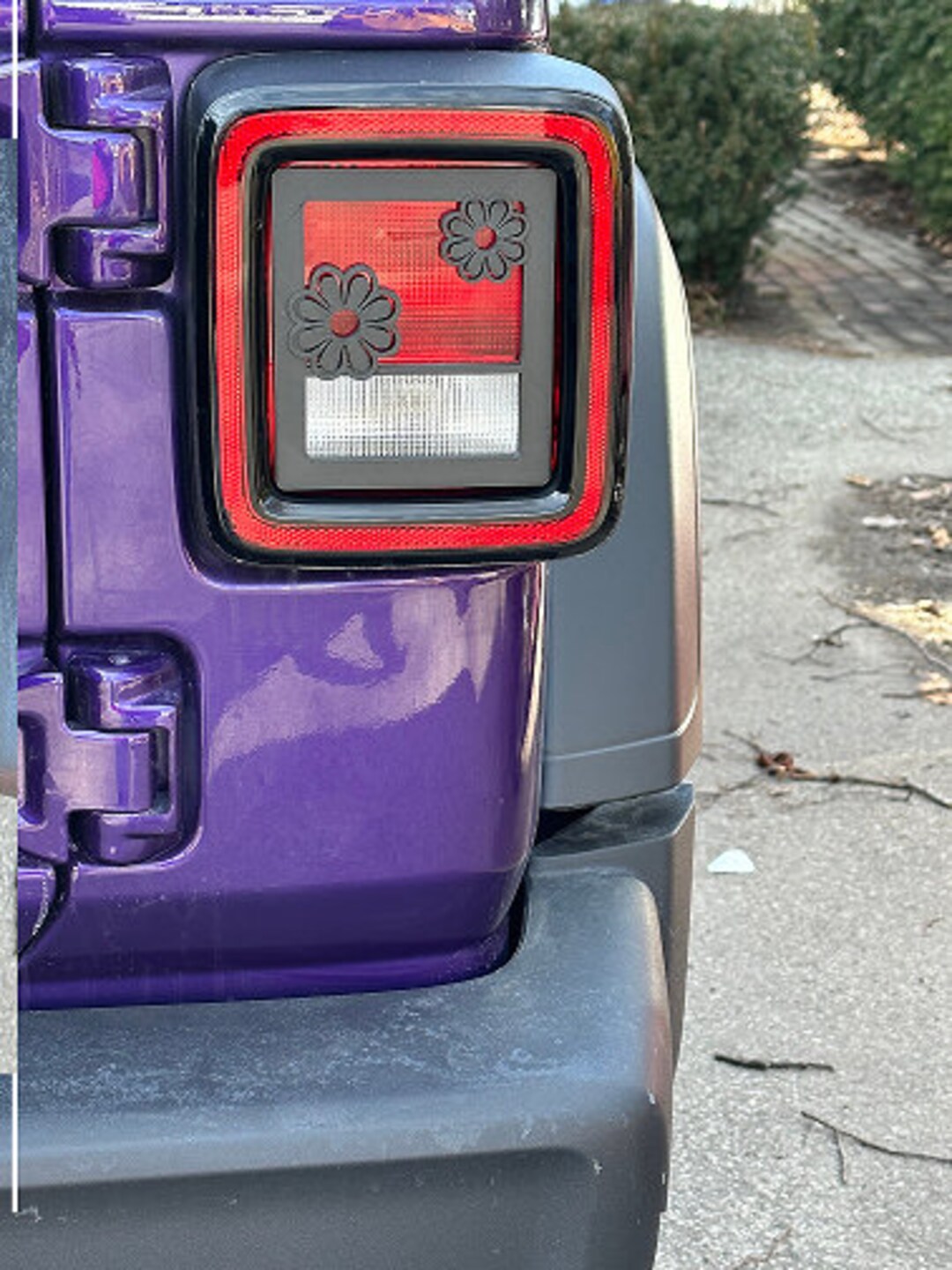 Flowery Flower in 3d for Jeep Wrangler JK/JKU/JL Rear Tail Light Covers ...