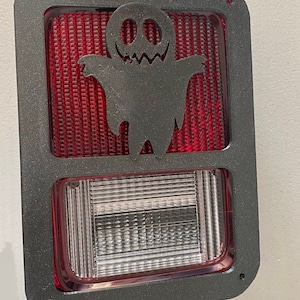 Friendly Ghost in 3D - Black for Jeep Wrangler JK/JKU Rear Tail Light ...