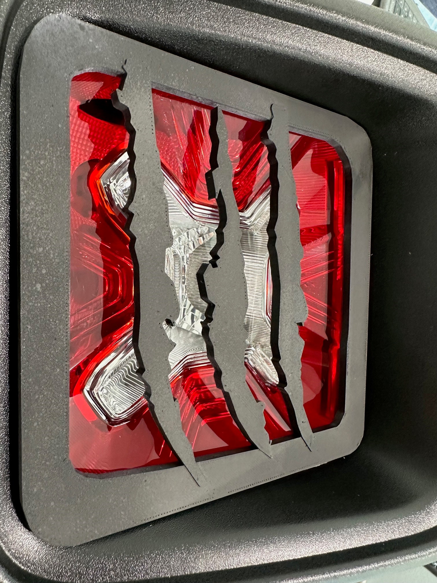 Raptor Dinosaur Claw Mark in 3D for Jeep Renegade 2014 to 2024 Rear ...