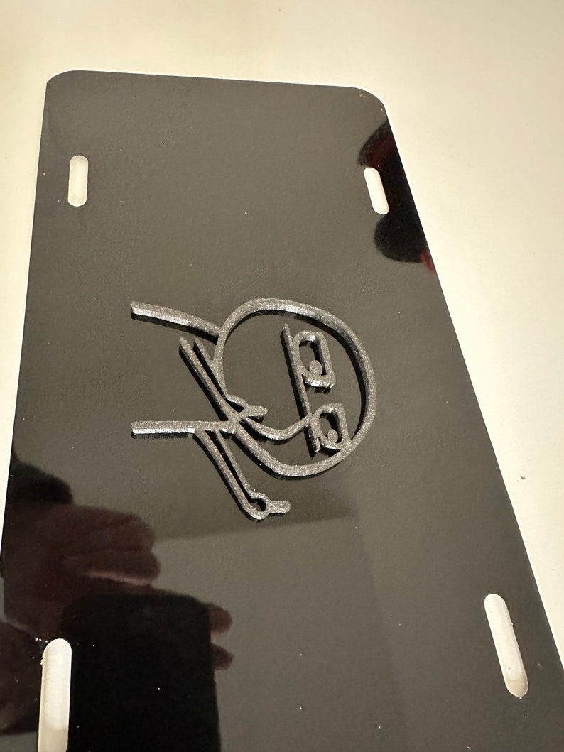 Double Middle Finger Guy Jdm in 3d License Plate INSERT - Etsy Ireland