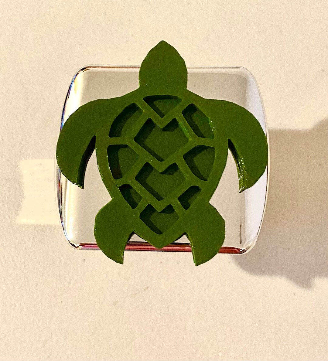 Honu Turtle With Shell in 3D - 2 Inch Trail Hitch Cover - Chrome With ...