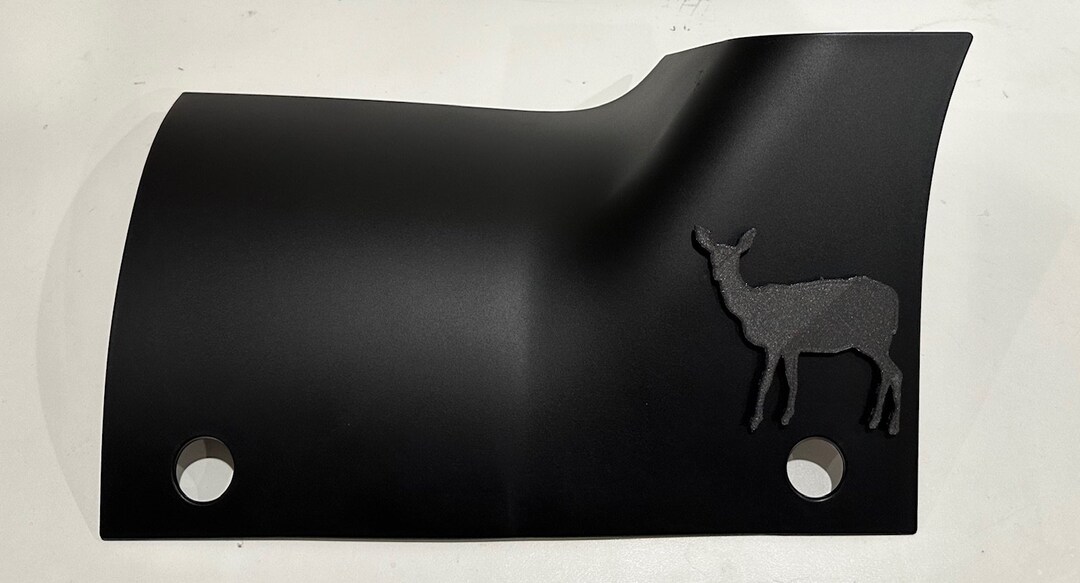 Deer Standing Silhouette in 3d Black W Various Colors for Jeep JL JLU ...