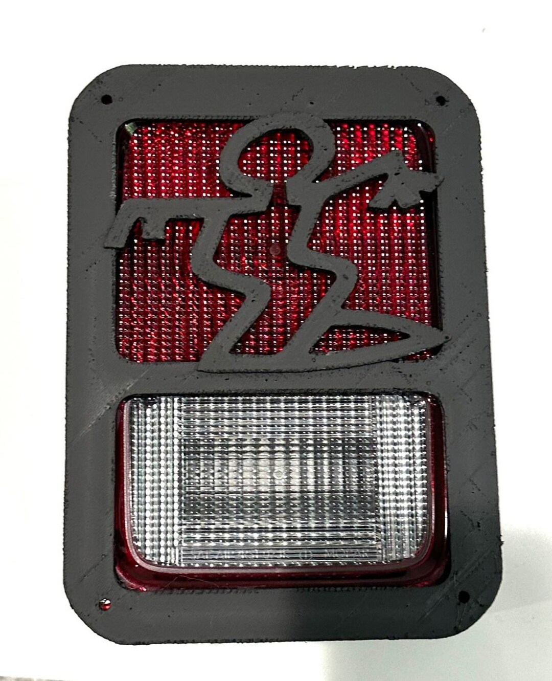 Stick Surfer in 3D - Black With Grey for Jeep Wrangler JK/JKU Rear Tail ...