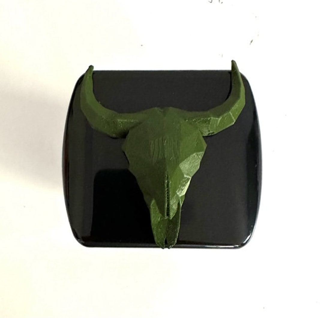 Bison American Buffalo Cyber Style in 3D - Black W Army Green - 2 Inch ...