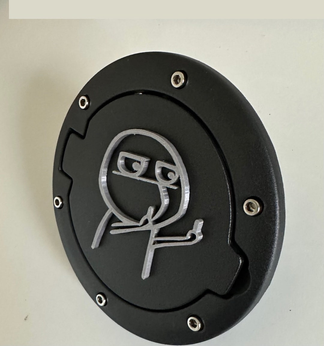 Double Middle Jdm Guy Fingers in 3D - Black With Grey for Jeep Wrangler ...