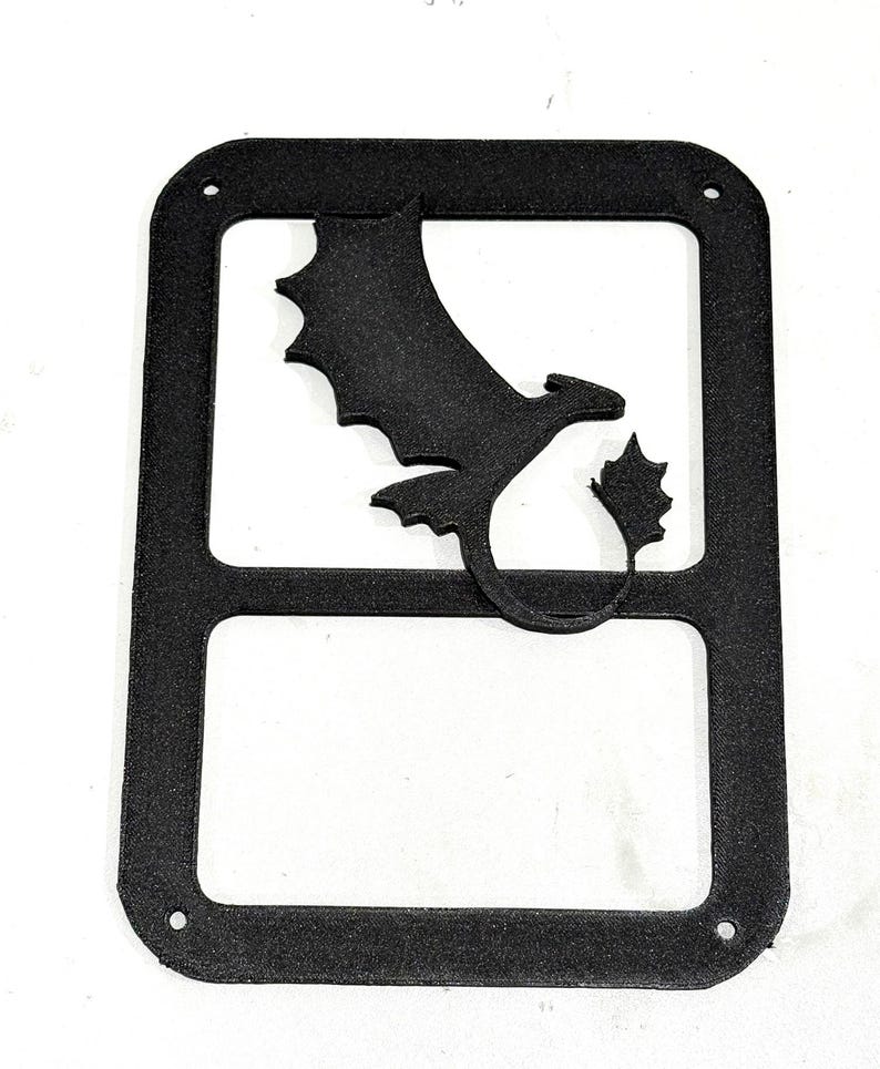 Flying Dragon Side in 3D - Black for Jeep Wrangler JK/JKU Rear Tail ...
