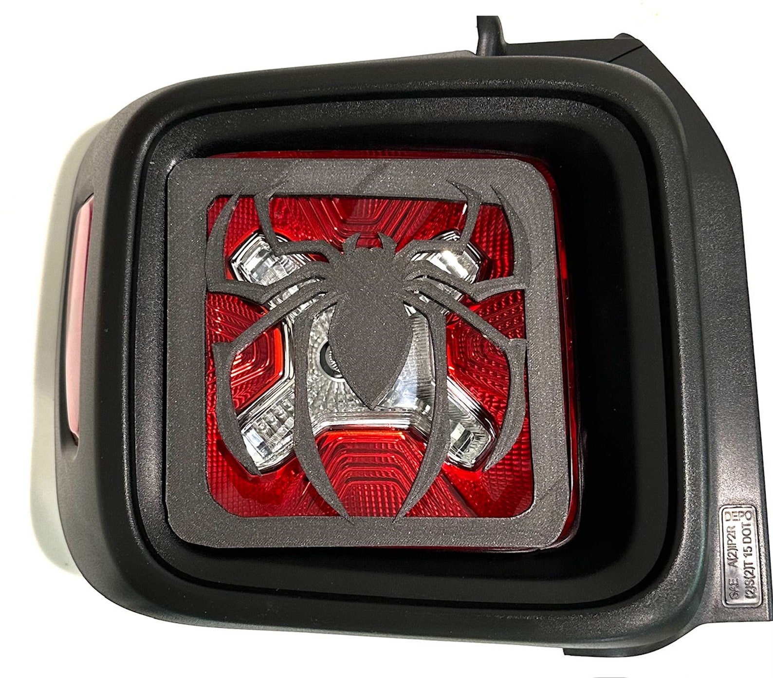 Spider Spiders in 3D Black for Jeep Renegade 2014 to 2024 Rear Tail ...