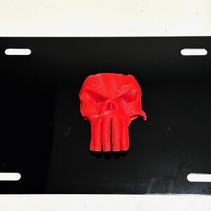 Realistic Violent P Skull - Unique - Automotive License Plate INSERT ...