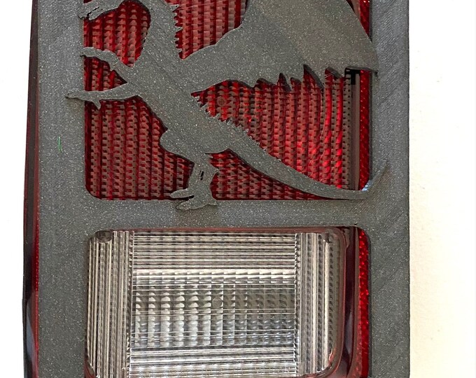 Dragon W Wings in 3D - Black for Jeep Wrangler JK/JKU Rear Tail Light ...