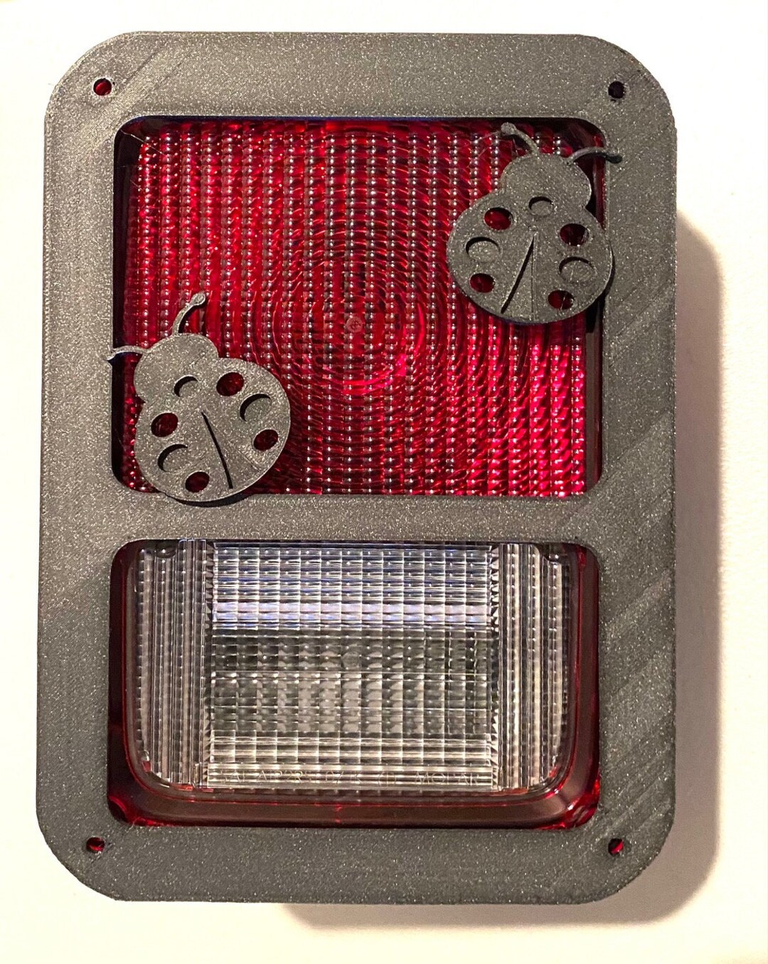 Cute Ladybug in 3D - Black for Jeep Wrangler JK/JKU Rear Tail Light ...