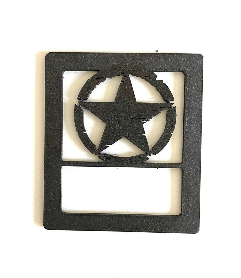 Rugged Star in 3D - Black for Jeep Wrangler JK/JKU/JL Rear Tail Light ...