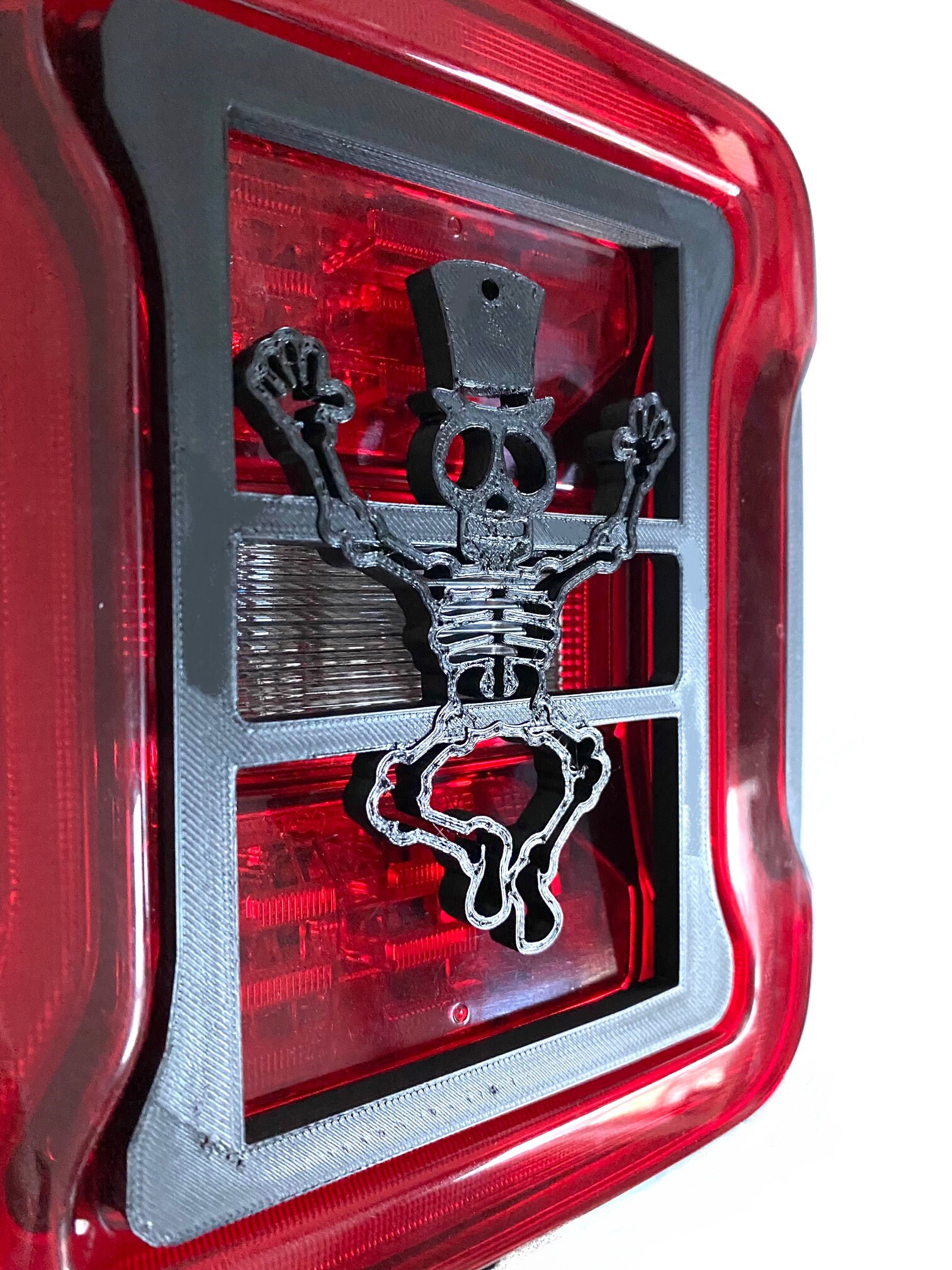 Dancing Skeleton Bones in 3D - Black for Jeep Wrangler JK/JKU/JL Rear ...